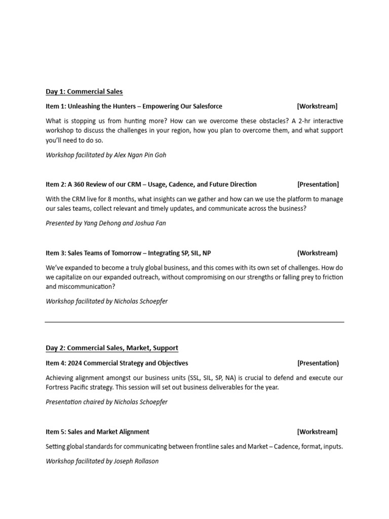 CAC 2024 Agenda | PDF