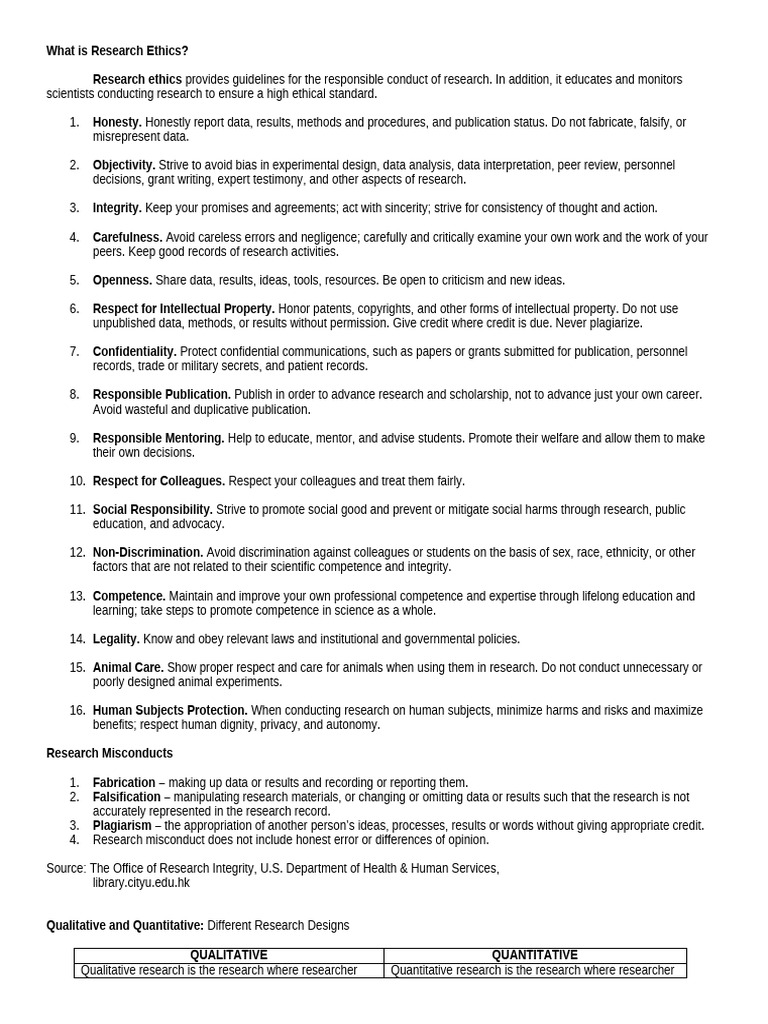 Ethics In Research Pdf Methodology Hypothesis