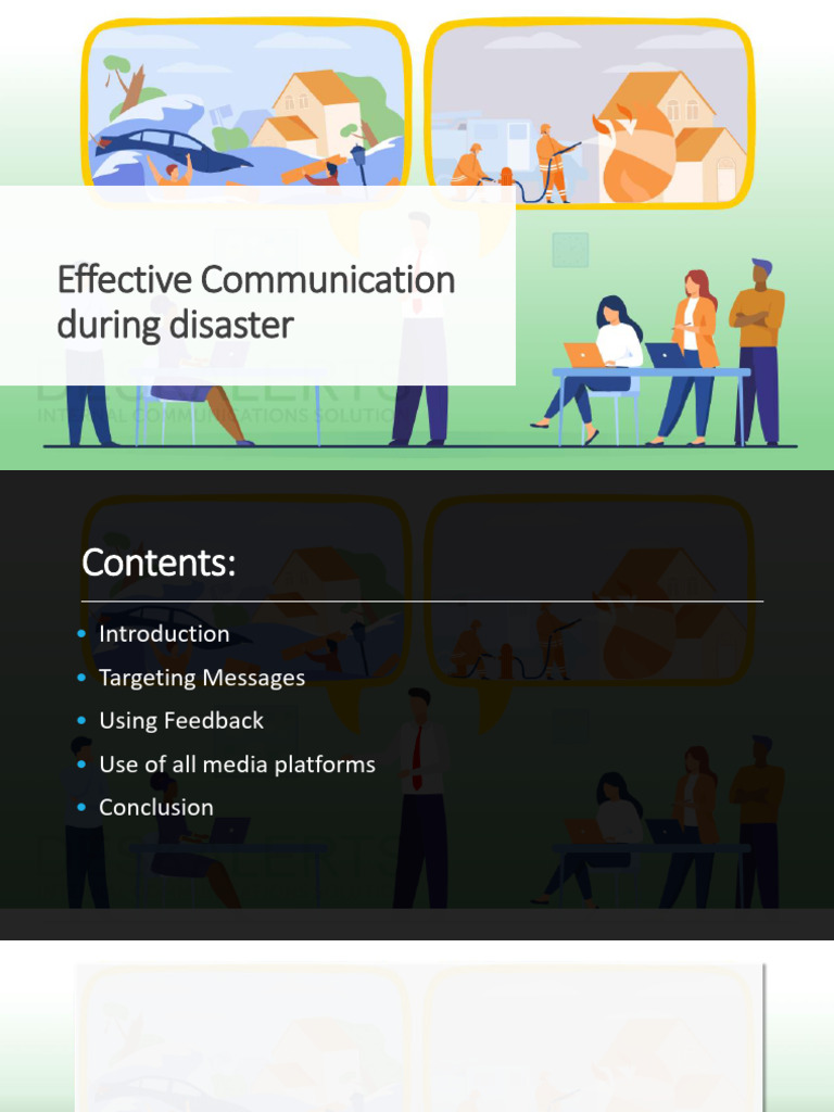 Group 4 Effective Communication During Disaster | PDF | Emergency ...