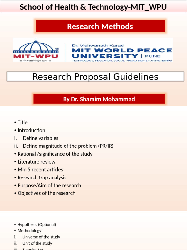 Proposal Guidelines | PDF