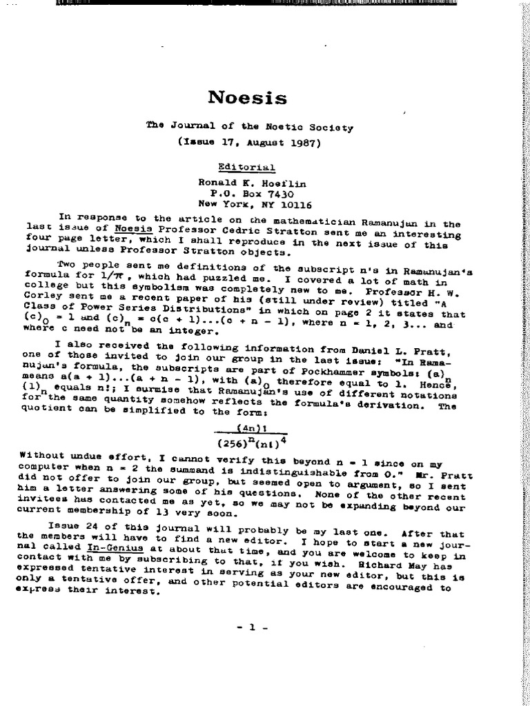 17 Noetic | PDF