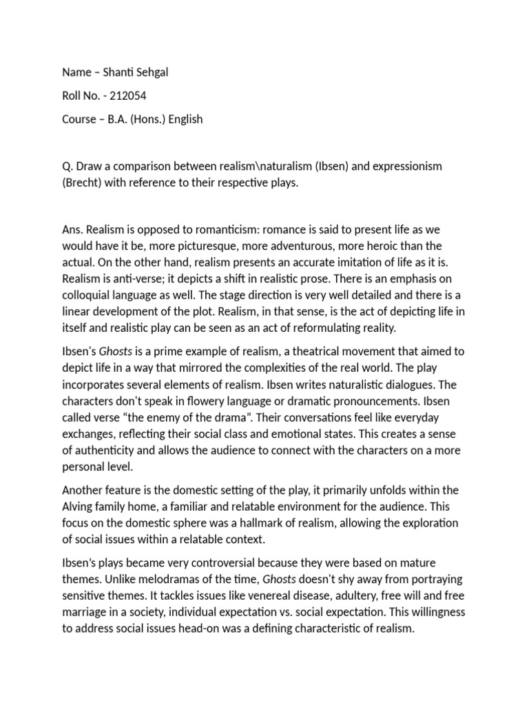 ShantiSehgal 212054 SD Assignment | PDF | Realism (Arts)