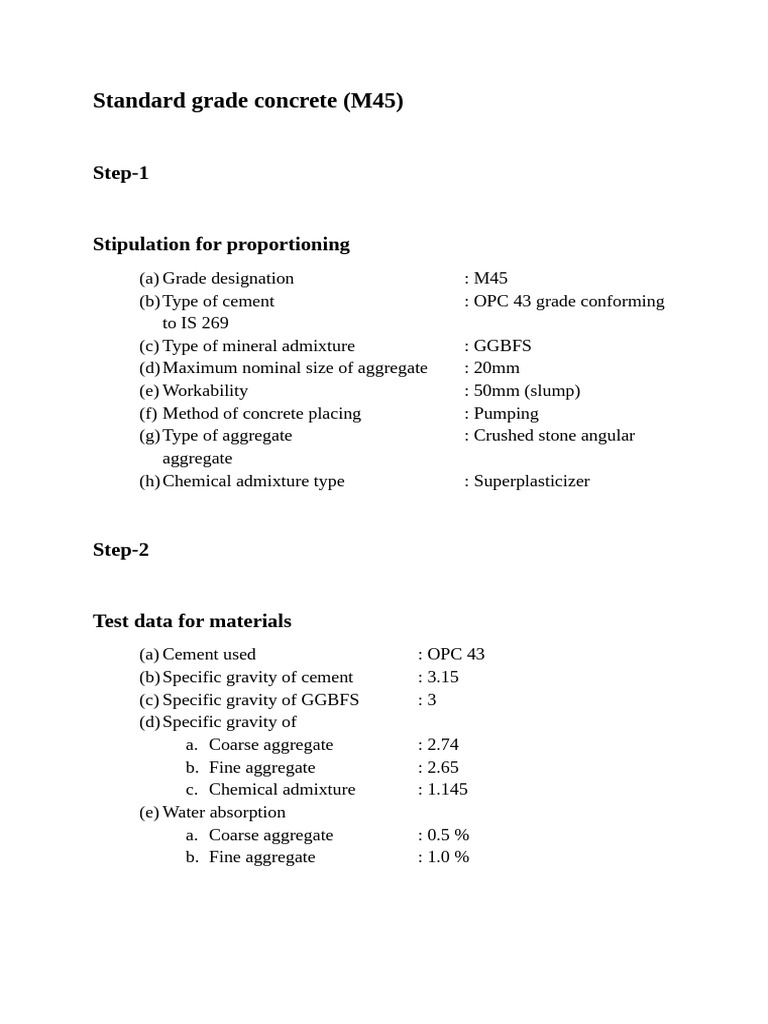 Jc-mix design | PDF | Concrete | Building Engineering