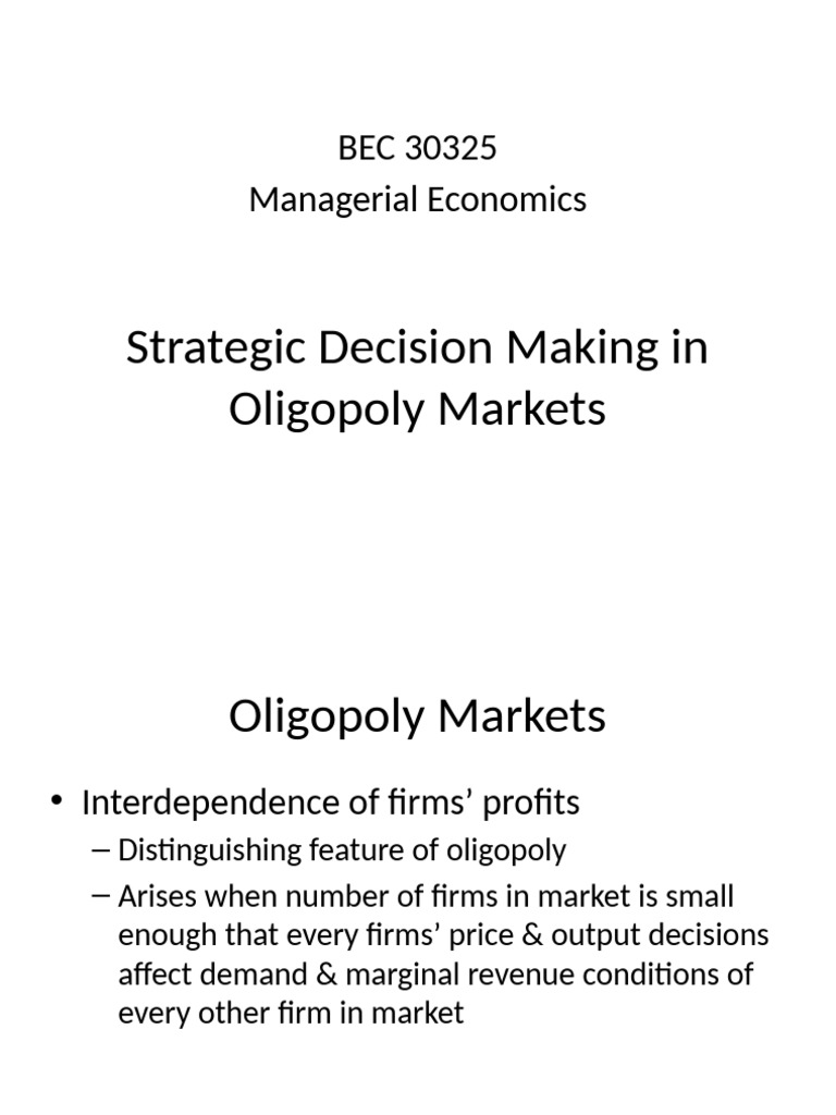 oligopoly | PDF | Oligopoly | Economic Equilibrium