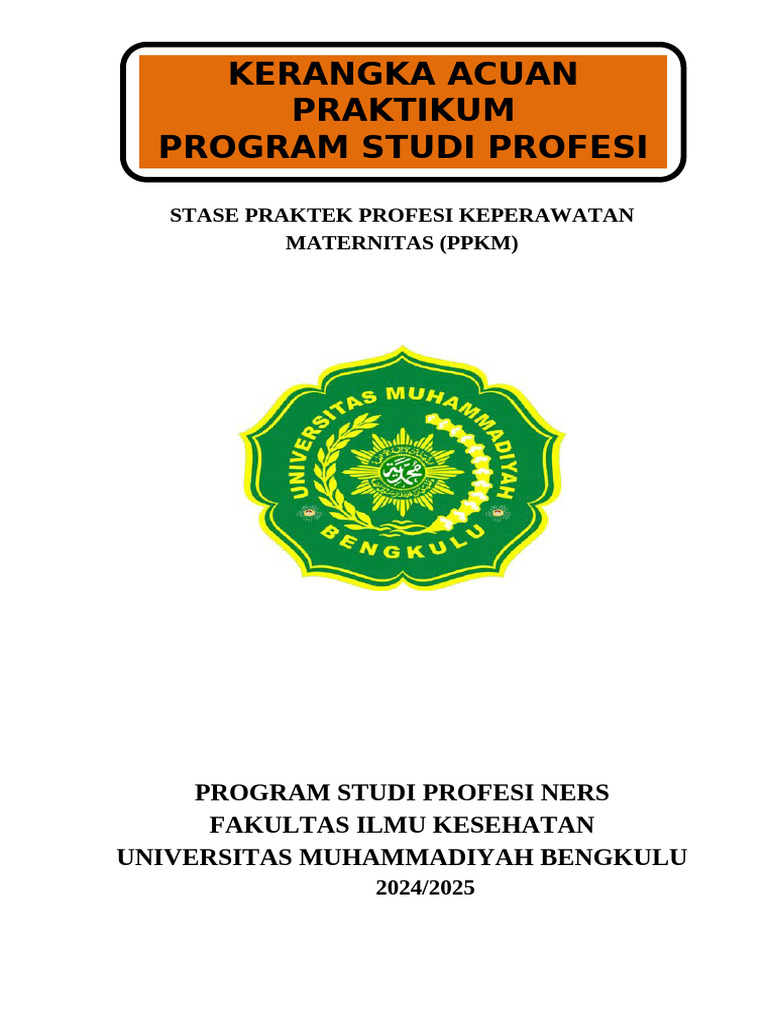 Kerangka Acuan PPKM 1 Fix | PDF