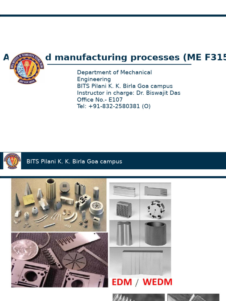 Lecture 11_Intro to NTM and AJM | PDF | Machining | Abrasive