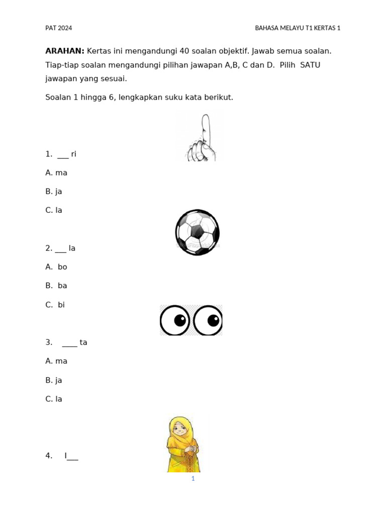 Pat BM T1 2024 | PDF