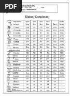 Silabário Complexas | PDF