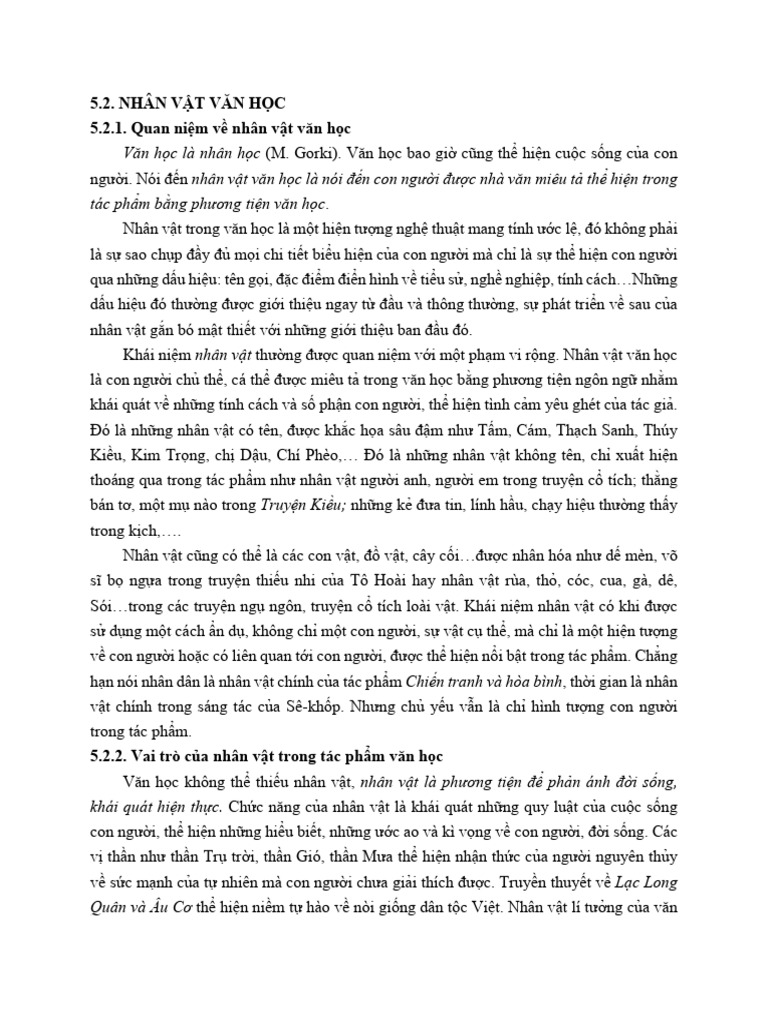 Nhan Vat Van Hoc - 6.11.22 | PDF