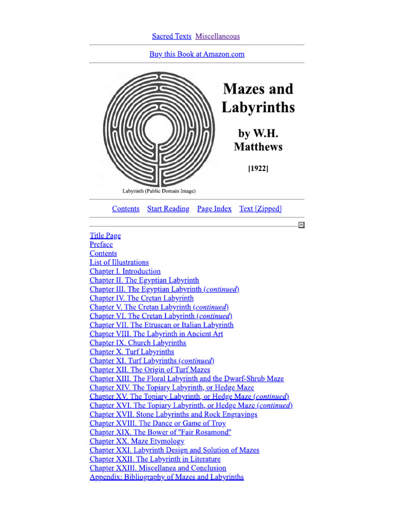 Mazes and Labyrinths | PDF