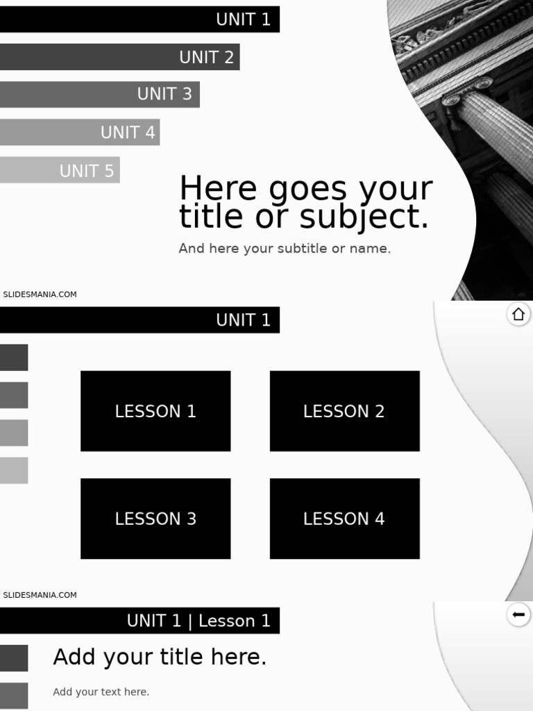 Formal Planner For Online Lessons - Black SlidesMania | PDF