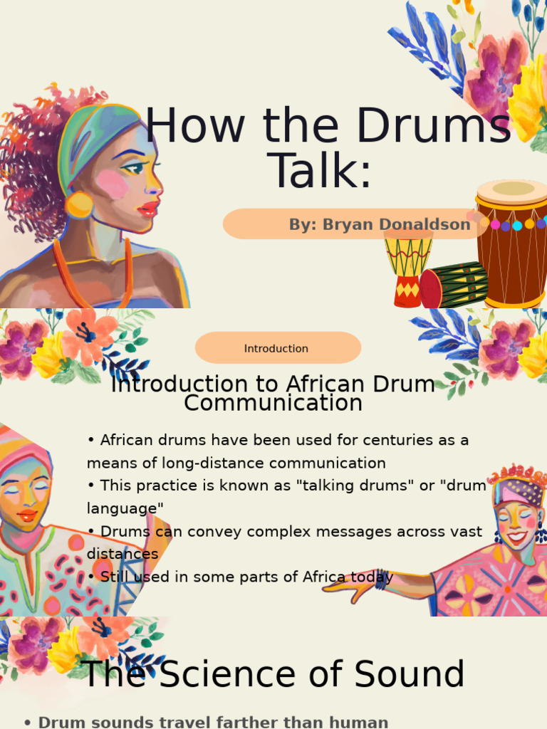 How The Drums Talk Exploring African Communication | PDF | Drum ...