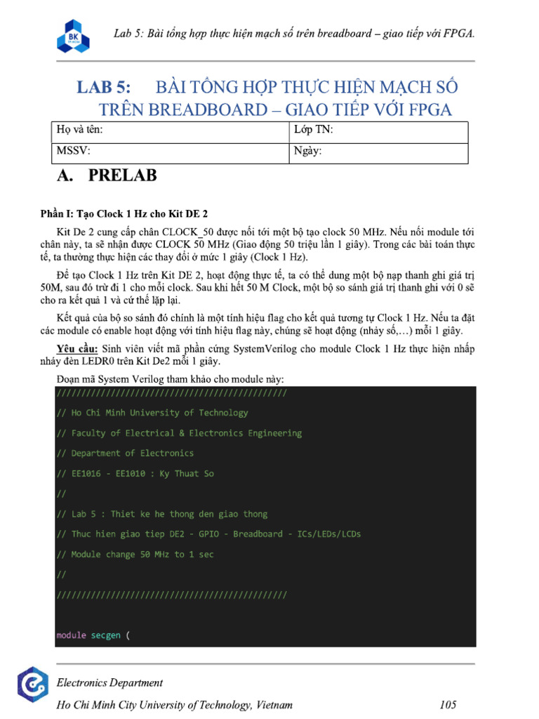 Prelab 5 | PDF