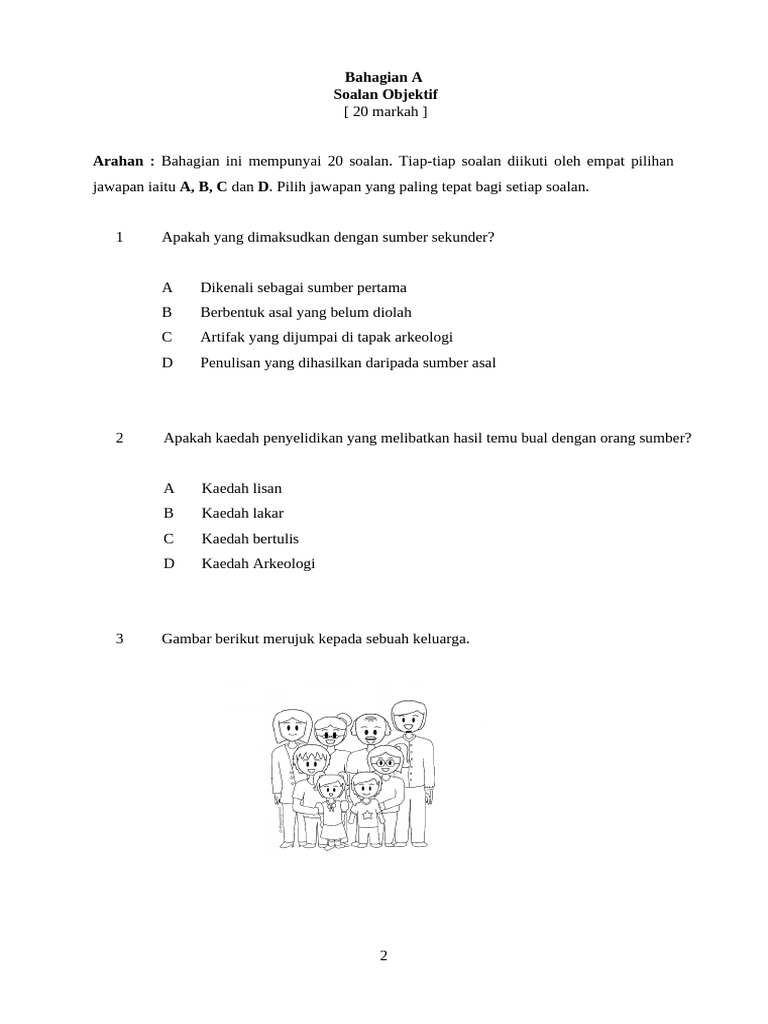 Uasa Sejarah THN 4 Lengkap | PDF