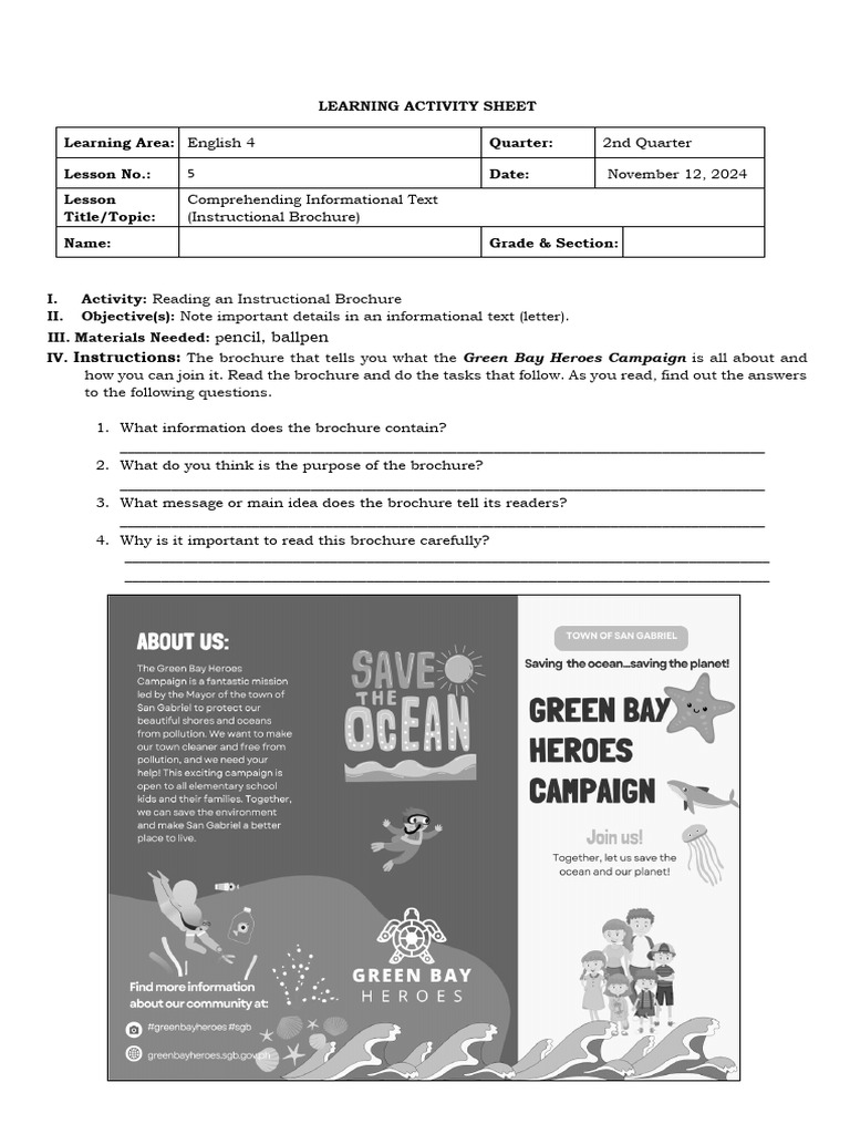 Q2 - WS - English 4 - Lesson 6 - Home-Based - Activity | PDF | Learning | Human Communication