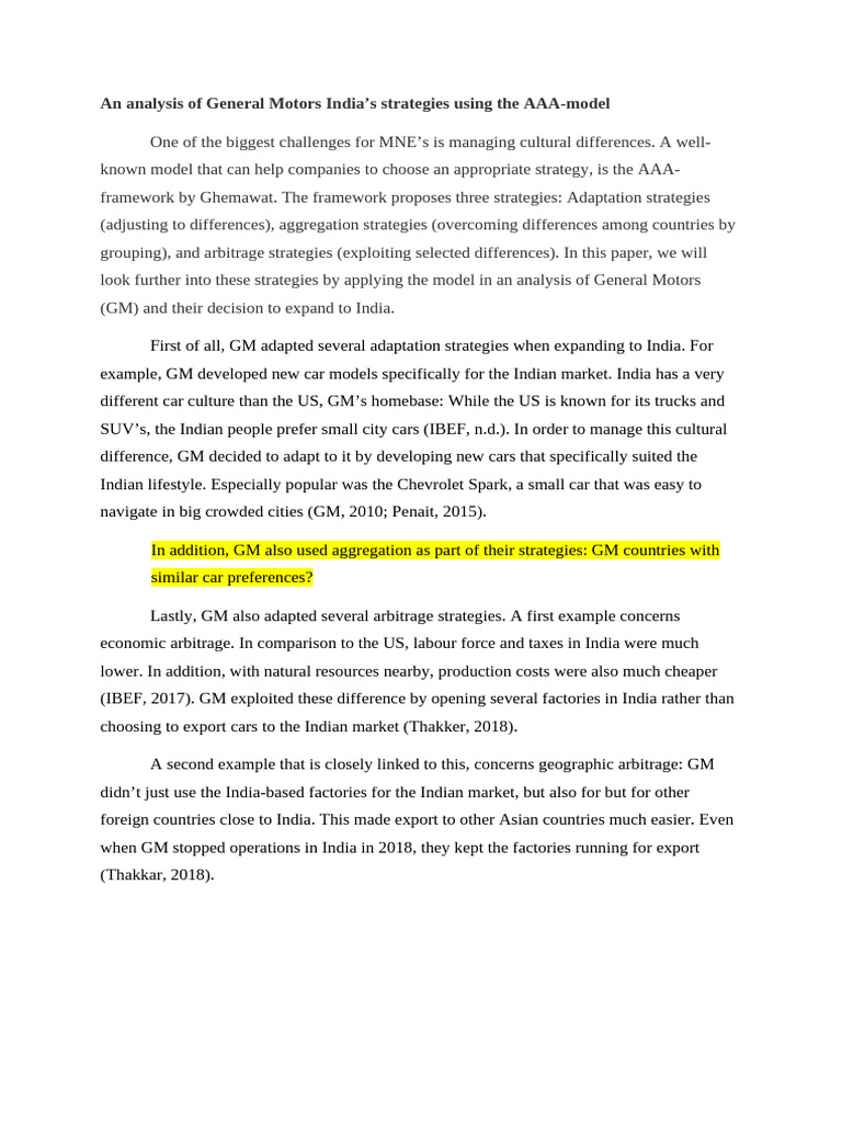 General Motors AAA framework (1) | PDF | General Motors | Chevrolet