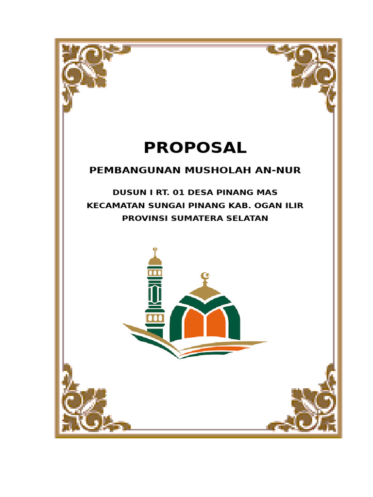 Proposal Bantuan Mushollah An-Nur | PDF