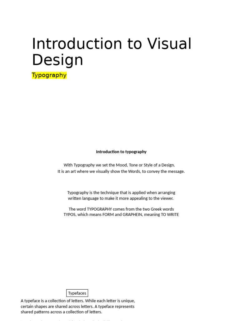 Unit 2 - Typography | PDF | Typefaces | Typography