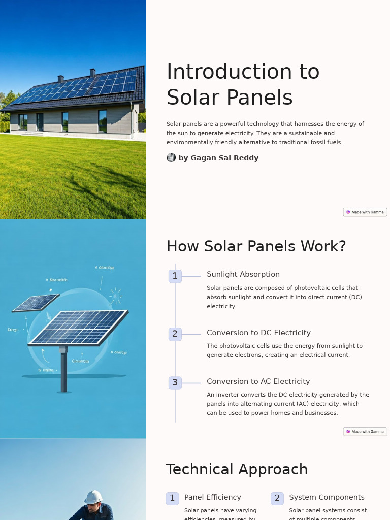 Introduction To Solar Panels | PDF | Photovoltaics | Solar Panel