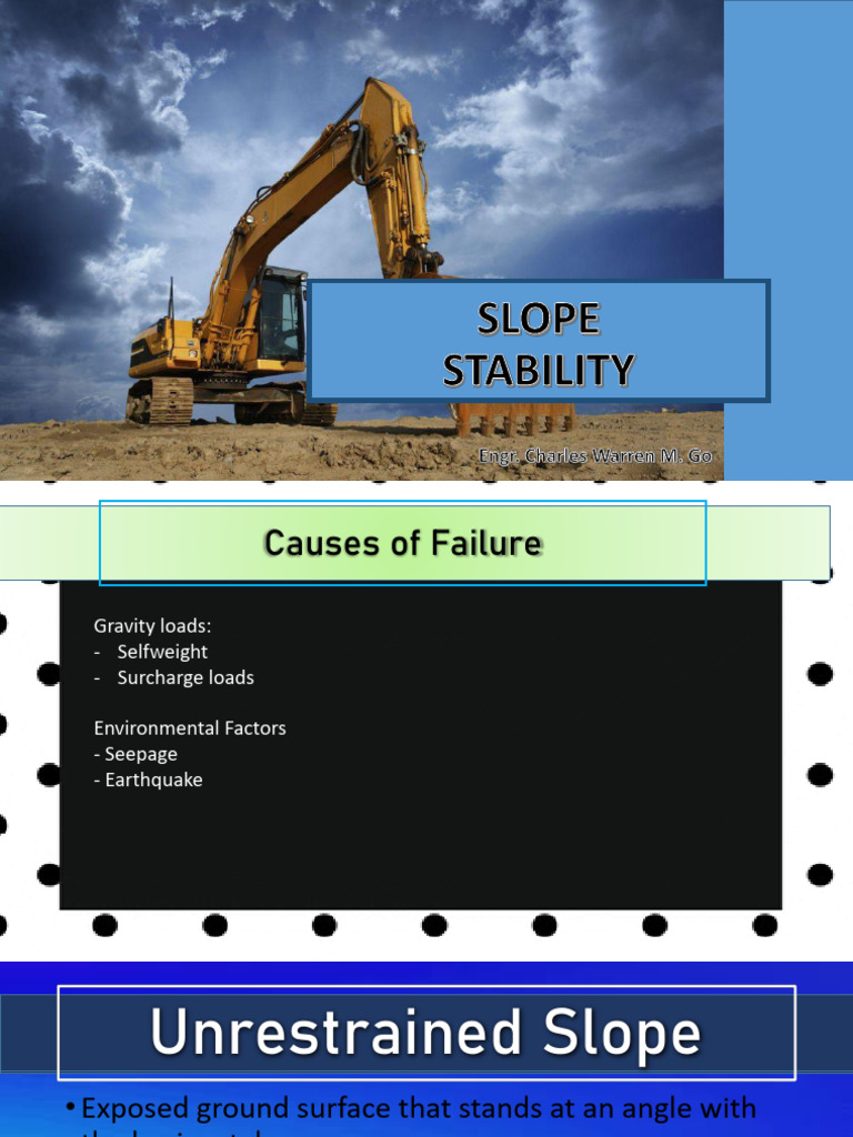 Slope Stability Presentation | PDF | Soil | Earth Sciences