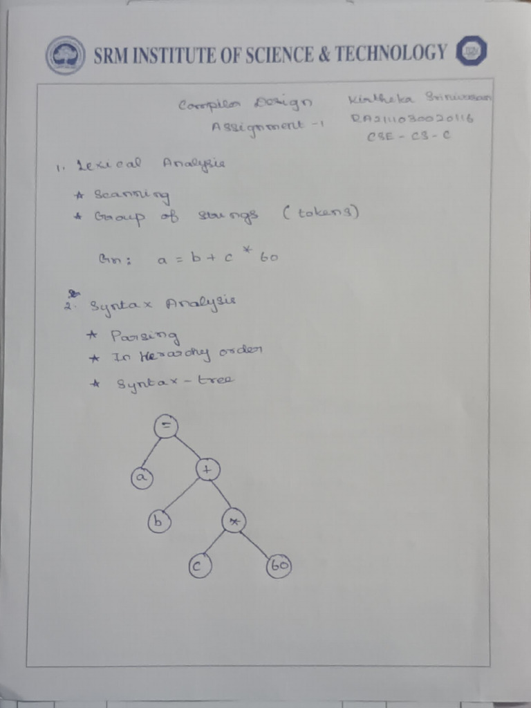 compiler assignment | PDF compiler assignment | PDF