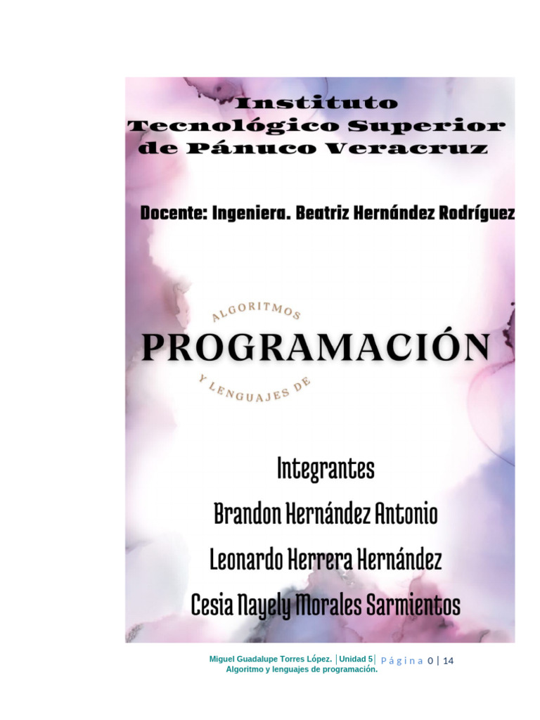 unidad 5 algoritmos | PDF | Archivo de computadora | Algoritmos