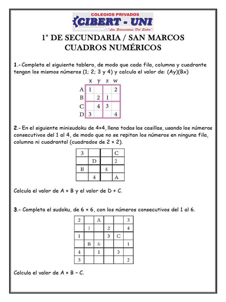 Semana 4 - RM (S.M 1ro) | PDF
