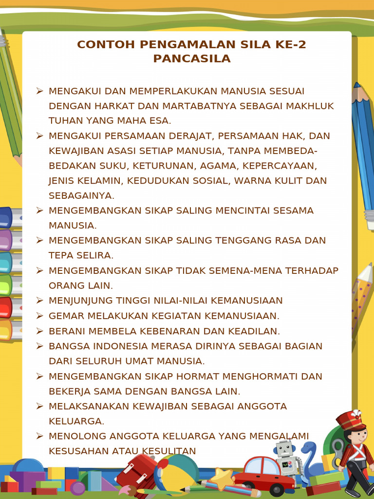 Contoh Pengamalan Sila Ke 2 | PDF