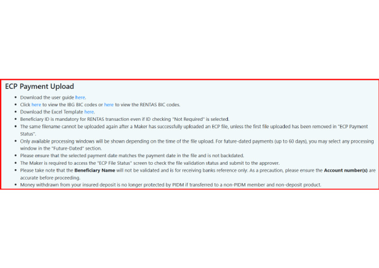 ECP Payment Upload | PDF