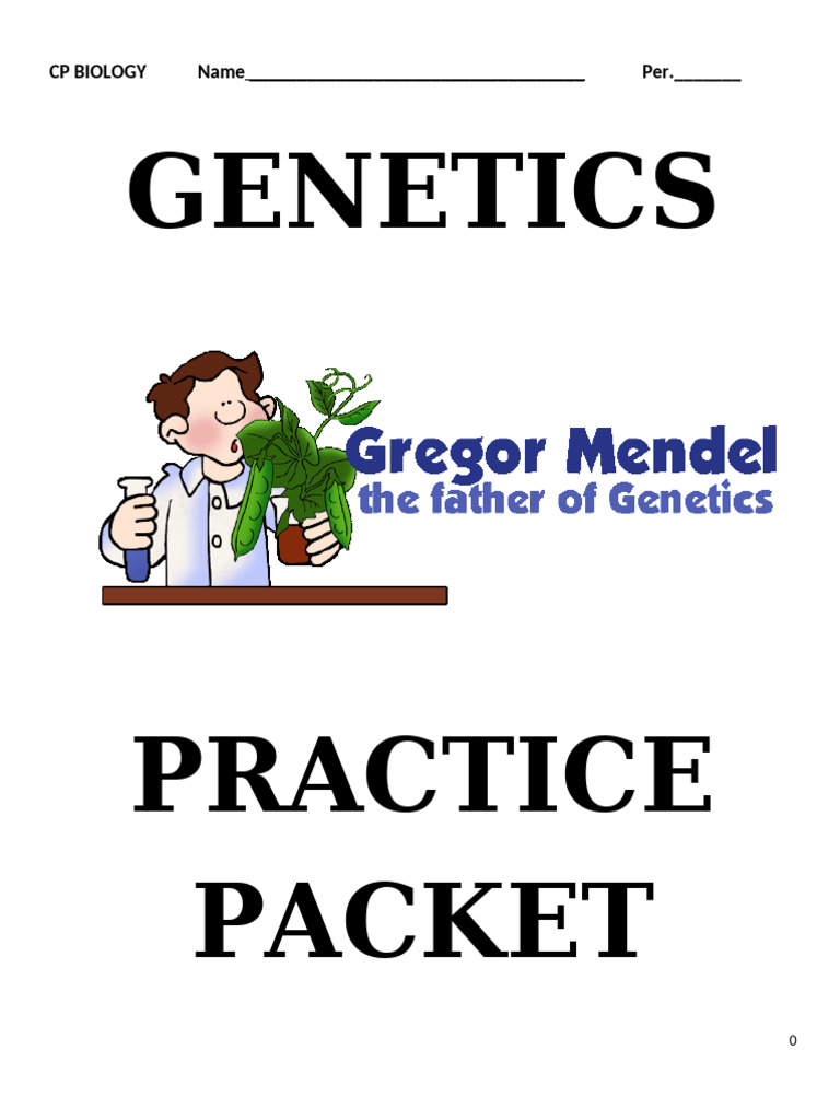 Genetics Practice Packet for Biology | PDF | Dominance (Genetics ...