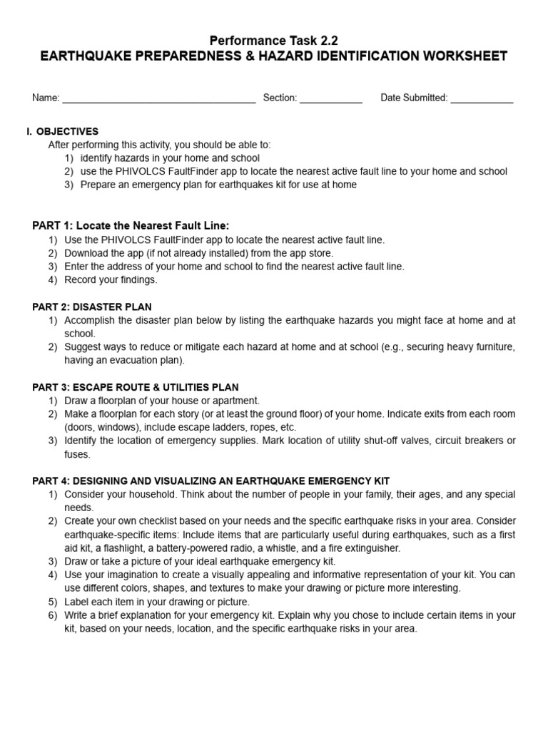 Performance Task - 2.2 in Math | PDF | Emergency Management | Emergency