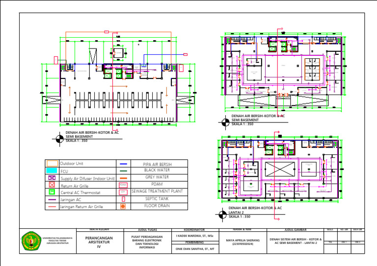 DENAH UTILITAS 2.1 | PDF