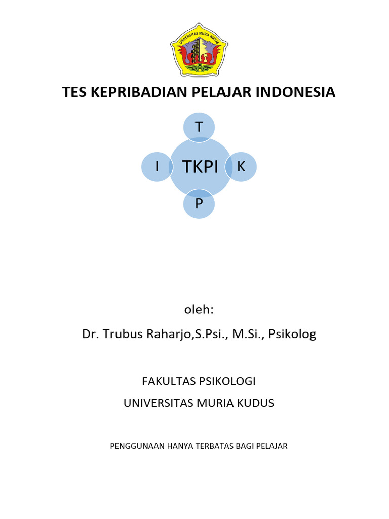 Penilaian Kepribadian Pelajar 2019 | PDF