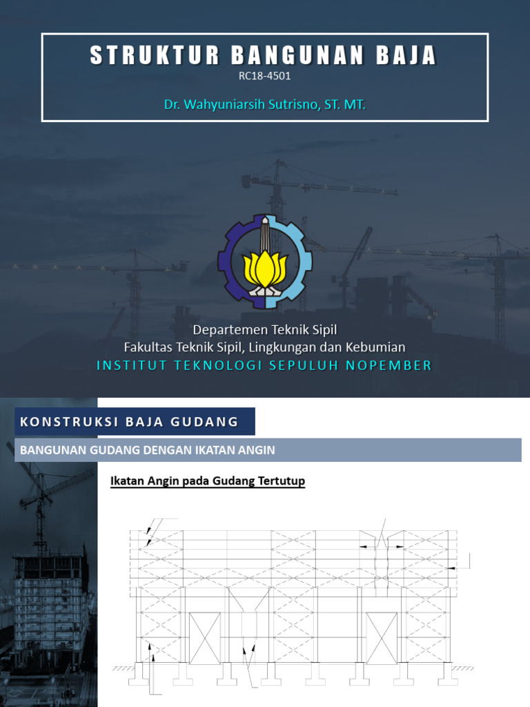 (PPT) Struktur Bangunan Baja - Perhitungan Ikatan Angin | PDF