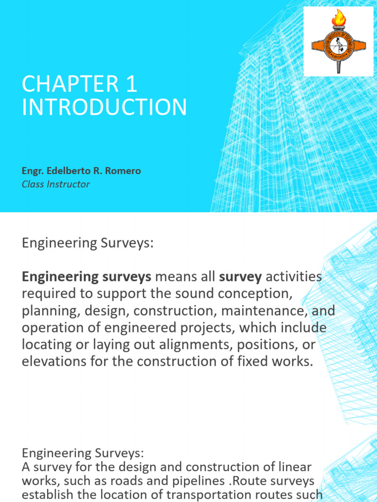 Engineering Surveys for Infrastructure Projects | PDF | Surveying | Road