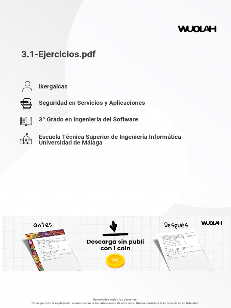 3 1-Ejercicios | PDF | Criptografía | Comunicación segura