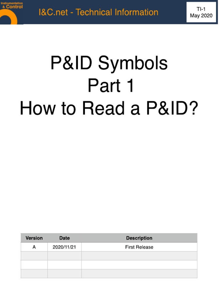 P&ID Symbols 1 - Symbol Diagram Basics | PDF