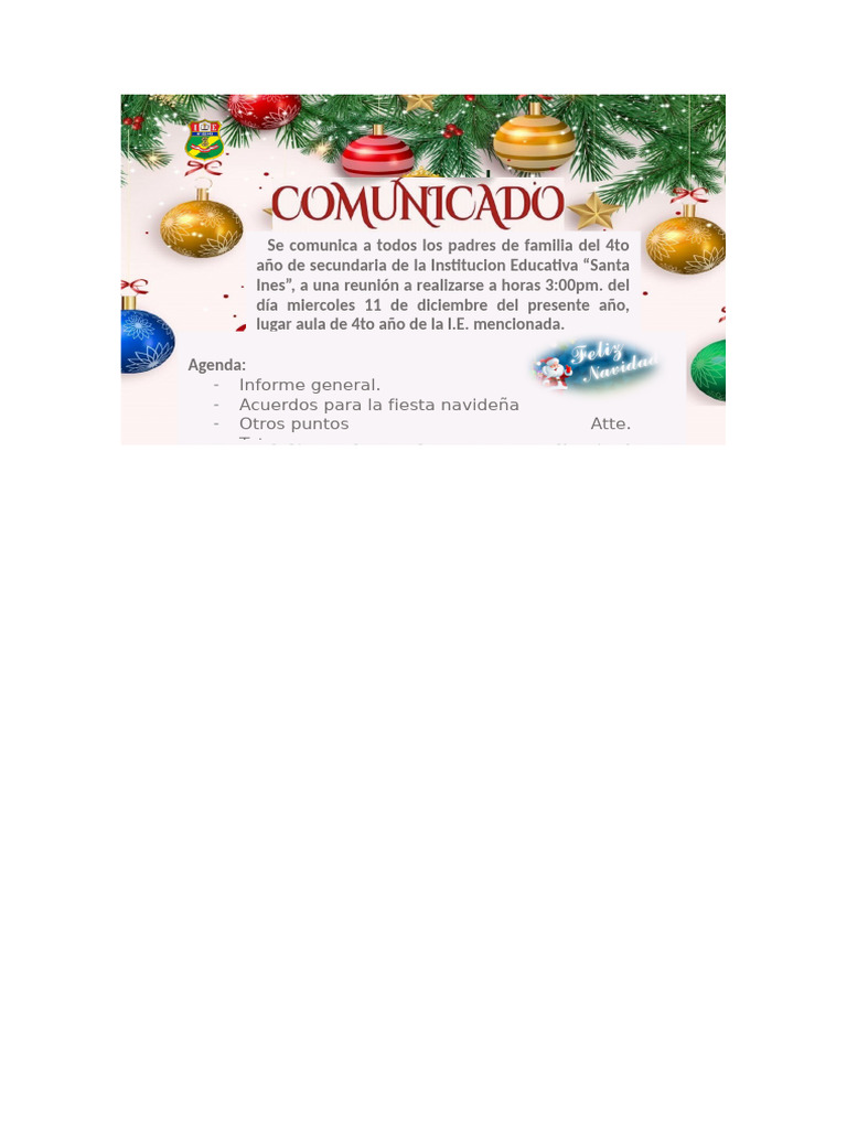 COMUNICADO | PDF