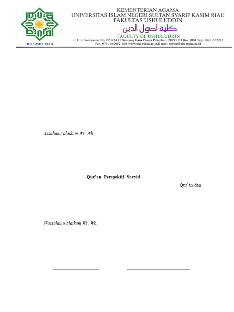 Nota Dinas Aswin Harahap | PDF