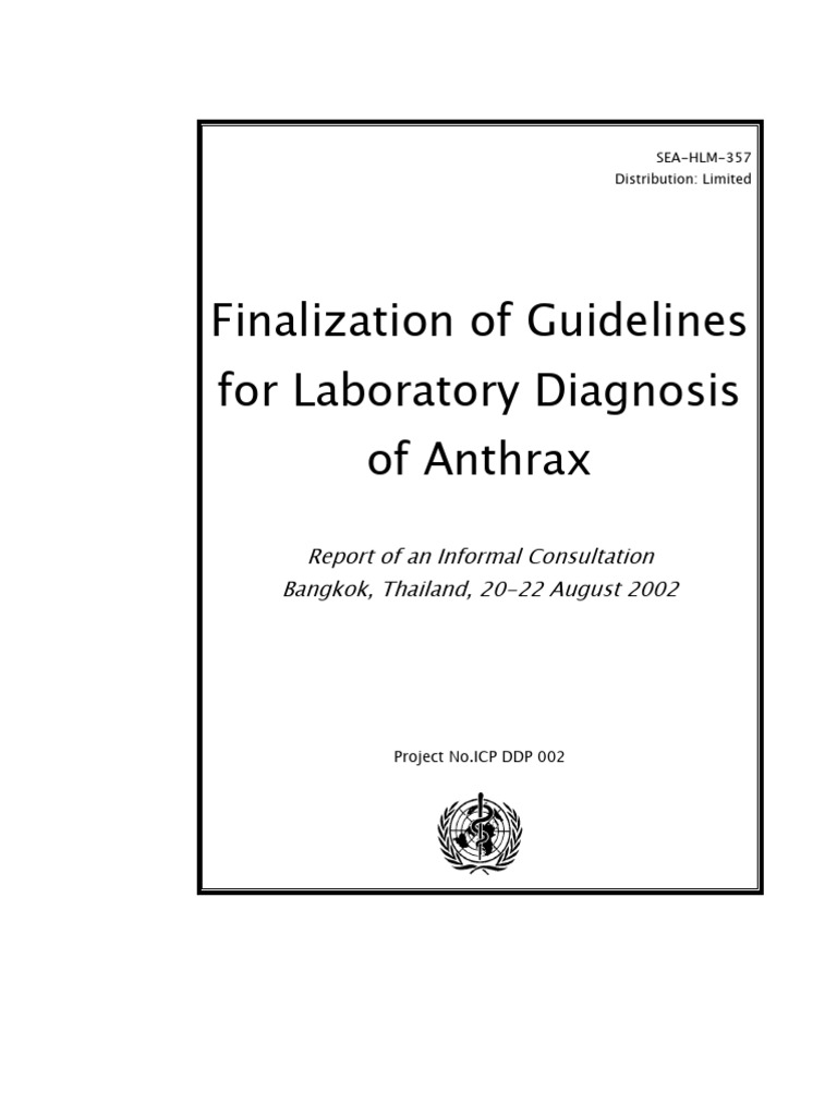 WHO - Anthrax | PDF | Anthrax | World Health Organization