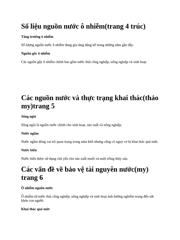 TÀI LIỆU Ô NHIỄM CNMT | PDF