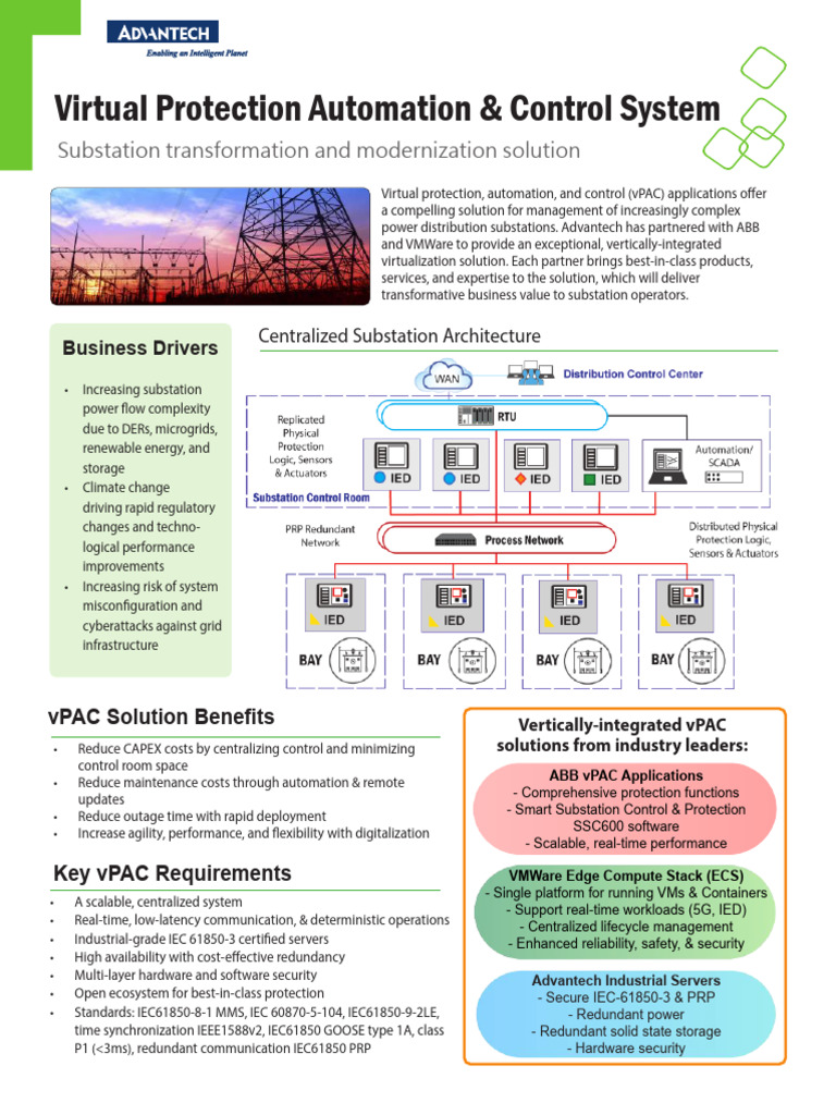 2 VPAC Solution Brief | PDF | Electrical Substation | Automation