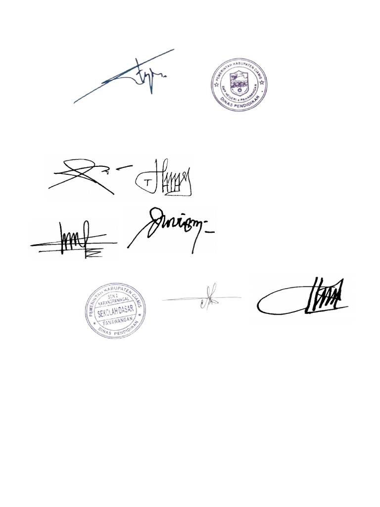 Tanda Tangan & Stempel | PDF