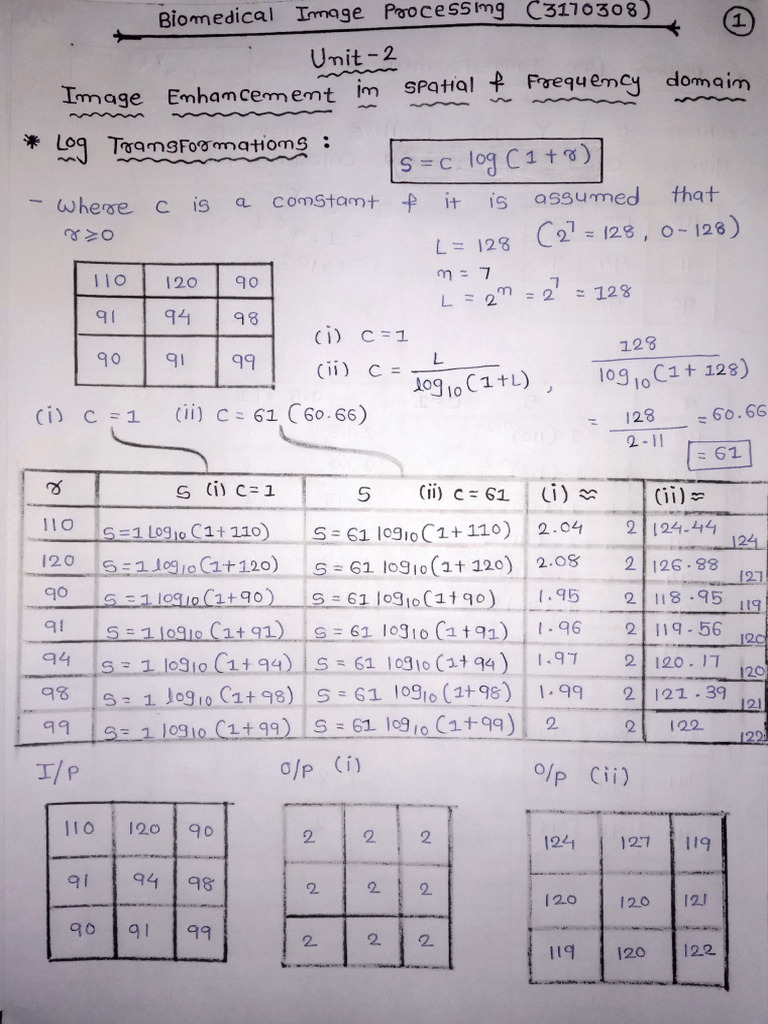 Bip Unit-2 All Sum (@bme - Tech) | PDF
