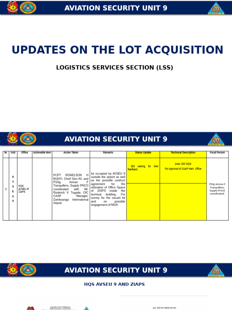 Lot Acquisition Updates for AVSEU 9 | PDF | Aviation