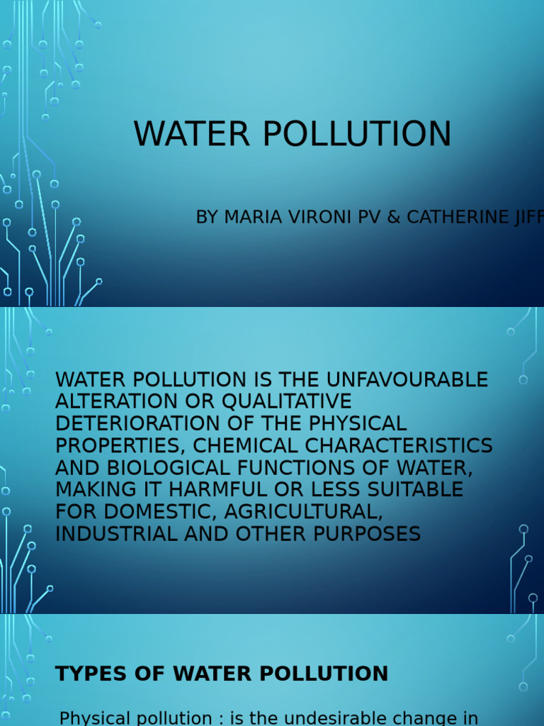 Water Pollution Types and Impacts | PDF | Water Pollution | Eutrophication