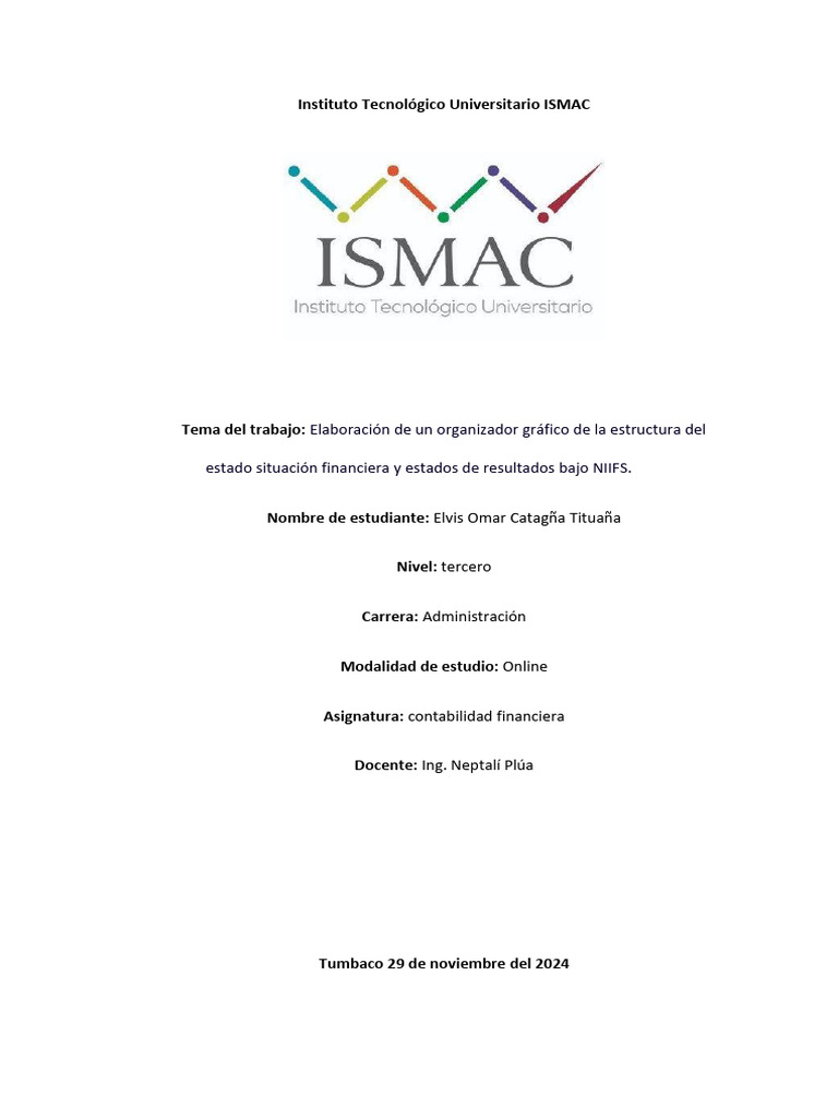 Instituto Tecnológico Universitario ISMAC 1 | PDF