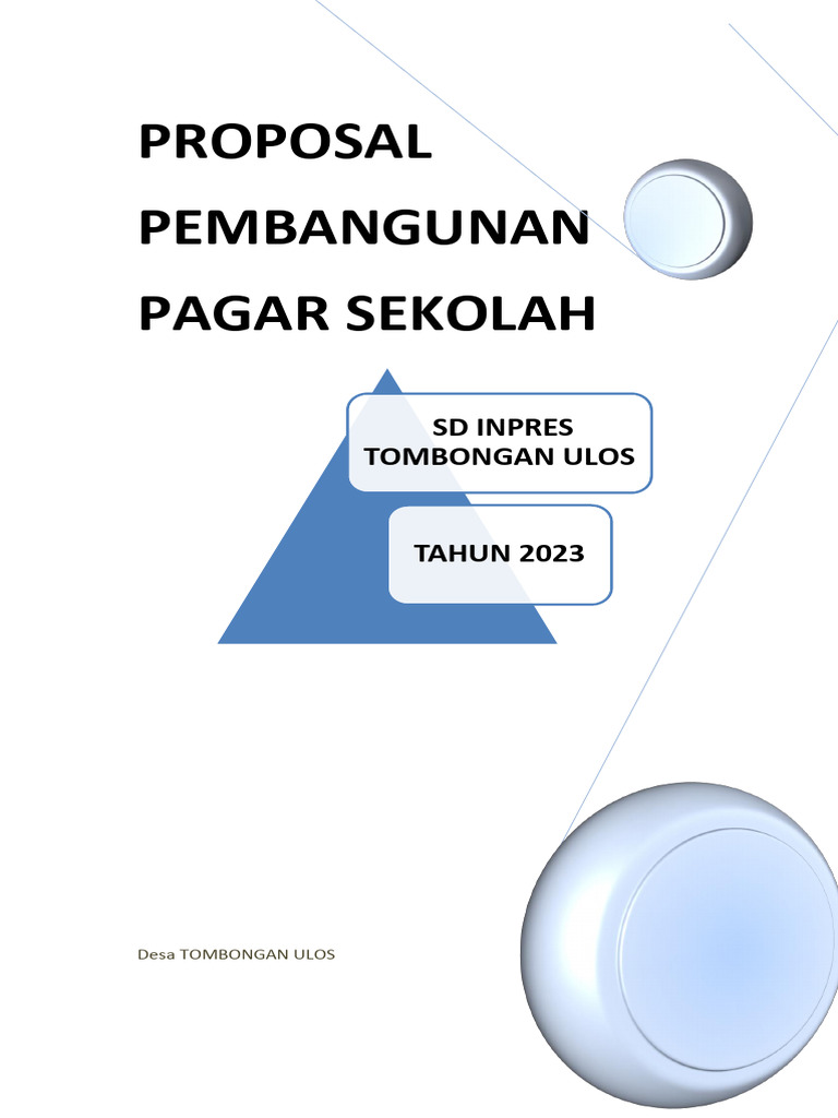 proposal pembangunan pagar | PDF