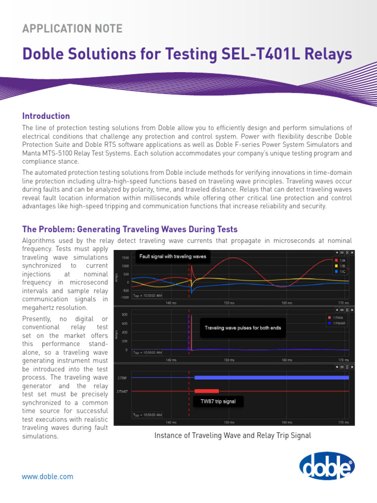 Traveling Wave App Note RevNov2023 | PDF | Simulation | Relay