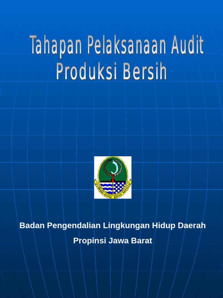 Tahapan Pelaksanaan Audit Produksi Bersih | PDF